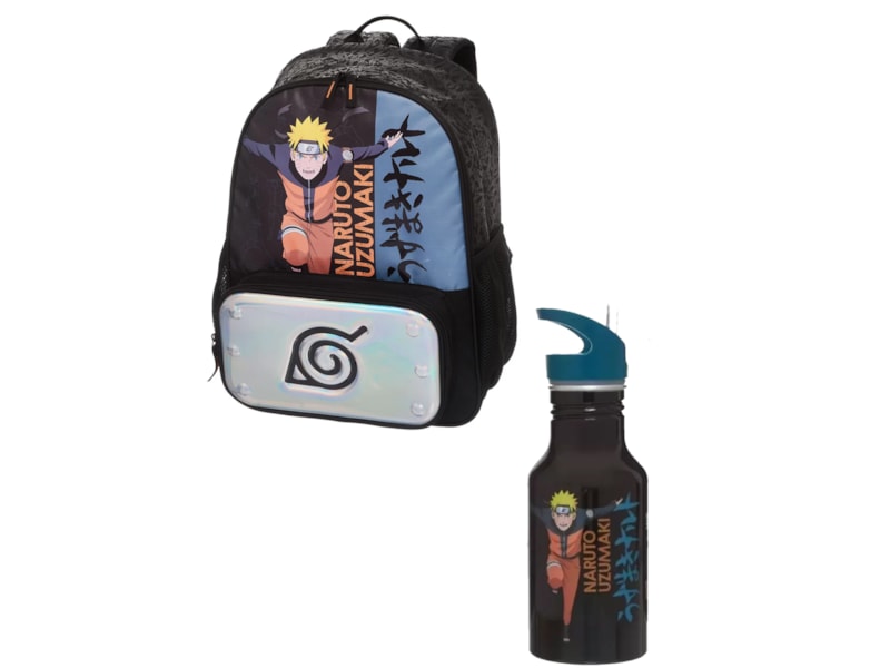 Kit Escolar Naruto Ninja Preto Pacific - Compre Agora | Best Fit